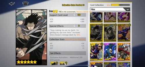 Create a Support Cards - My Hero Academia: The Strongest Hero 2 Tier ...