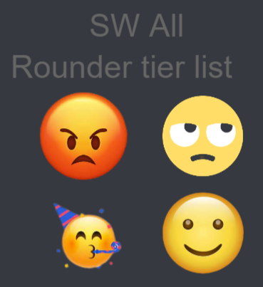 SW All Rounder Tier Maker Tier List (Community Rankings) - TierMaker
