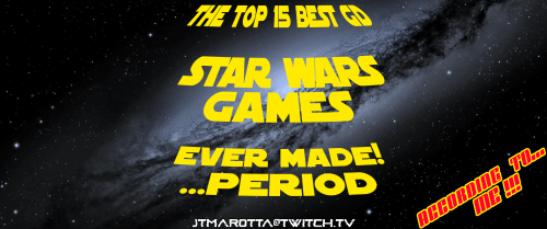 Create a The best 15 Star Wars games EVER CREATED! RANKED! Tier List ...