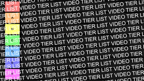 Create a video Tier List - TierMaker