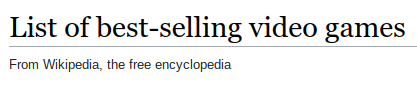 Create a Top 50 Best Selling Video Games (as of May 2020) Tier List ...