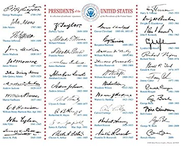 Create a USA President Signatures Tier List - TierMaker