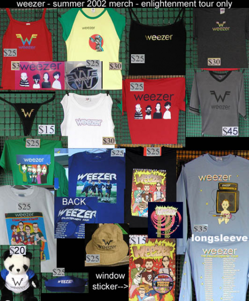 Create a Weezer Merch Tier List - TierMaker