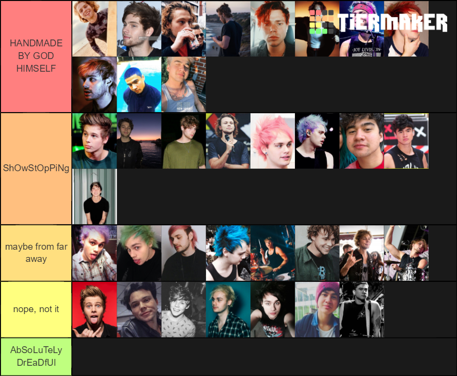 5sos iCoNiC Hairstyles Tier List (Community Rankings) - TierMaker