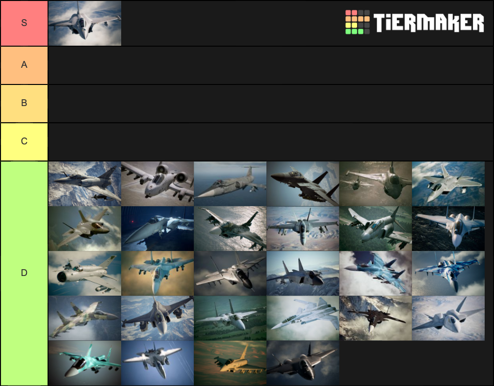 Ace Combat 7 Tier List (Community Rankings) - TierMaker