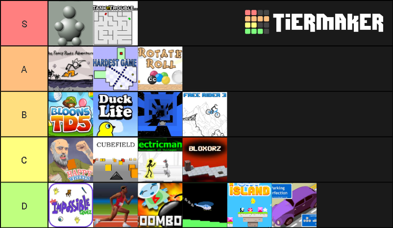 Adobe Flash Games Tier List (Community Rankings) - TierMaker