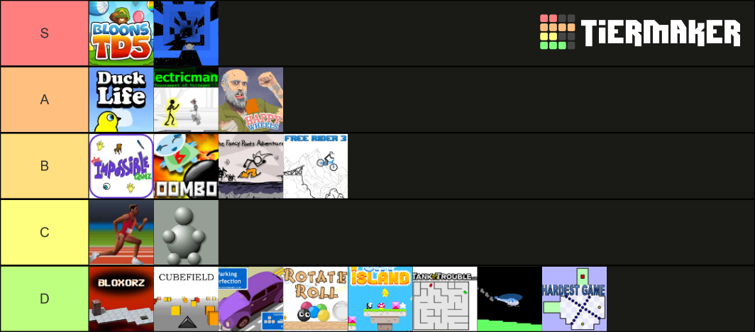 Adobe Flash Games Tier List (Community Rankings) - TierMaker