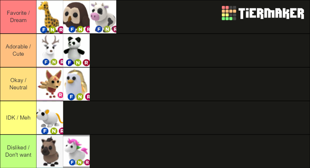 adopt me legendary Tier List (Community Rankings) - TierMaker