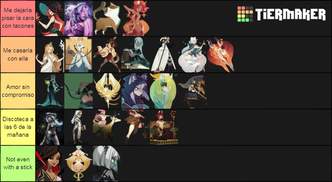 AFK ARENA WAIFUS Tier List (Community Rankings) - TierMaker