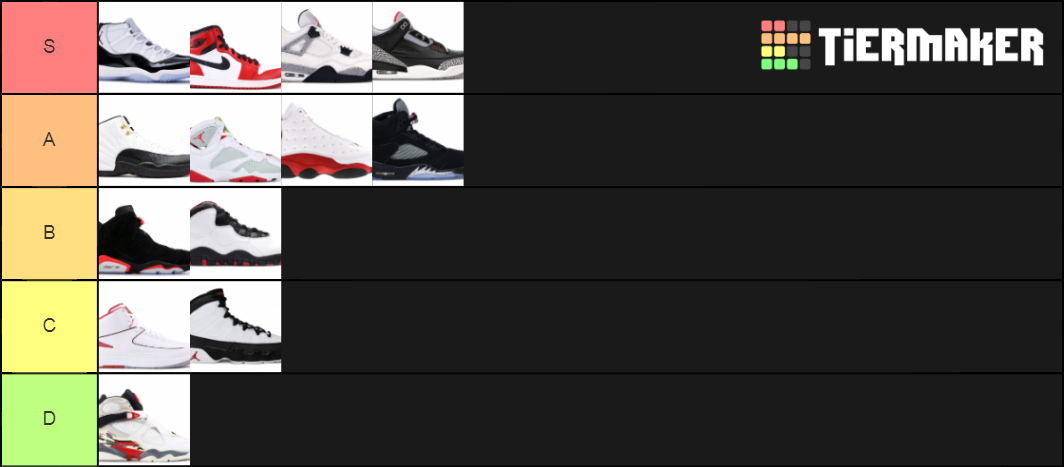 Air Jordan Silhouettes Tier List (Community Rankings) - TierMaker