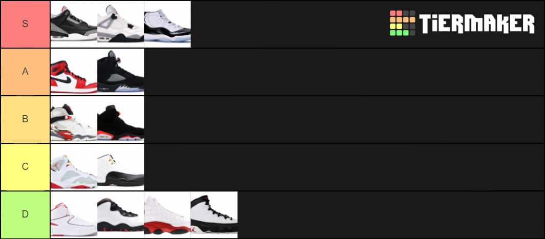 Air Jordan Silhouettes Tier List (Community Rankings) - TierMaker