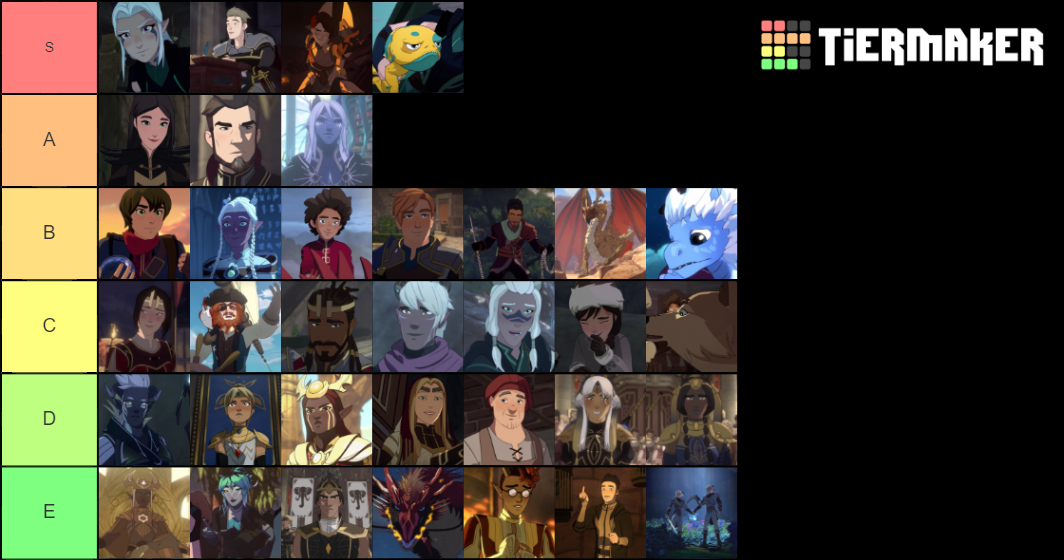 all dragon prince characters Tier List (Community Rankings) - TierMaker