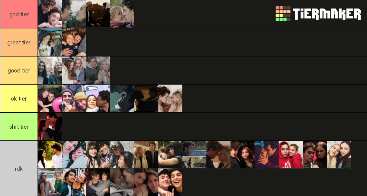 all skam and remakes ships Tier List (Community Rankings) - TierMaker