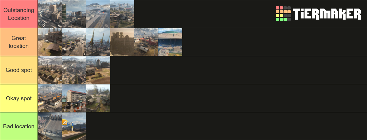 All Warzone names locations Tier List (Community Rankings) - TierMaker