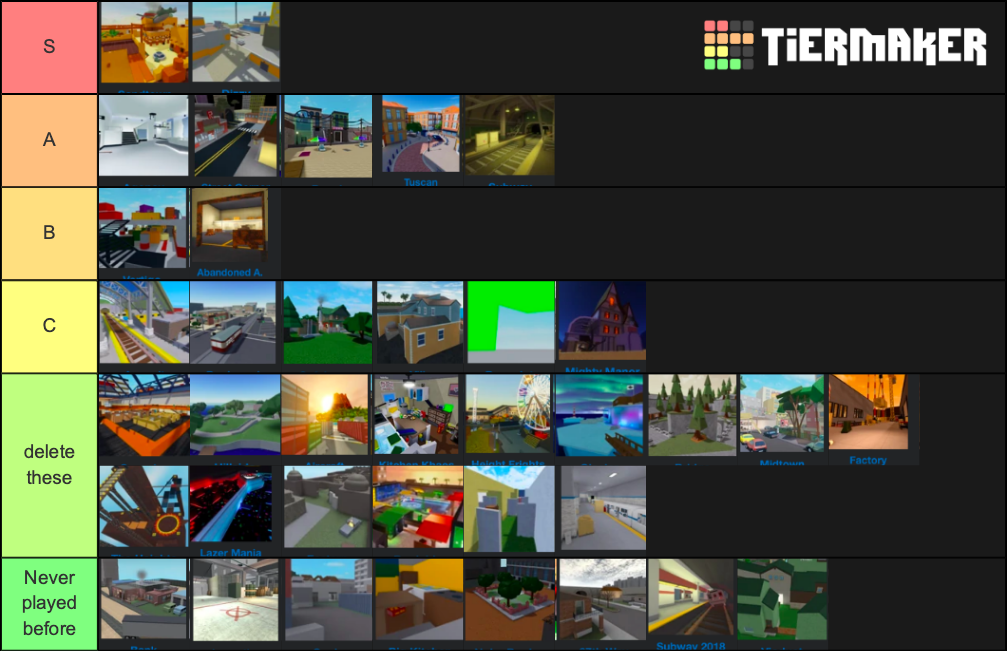arsenal map rank Tier List (Community Rankings) - TierMaker