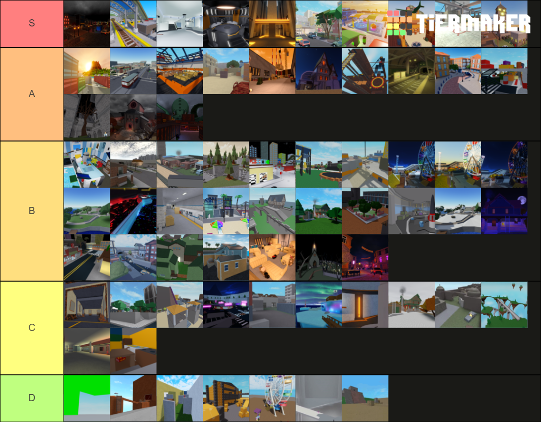 Arsenal MAPS RAnk THEm Now!!! Tier List (Community Rankings) - TierMaker