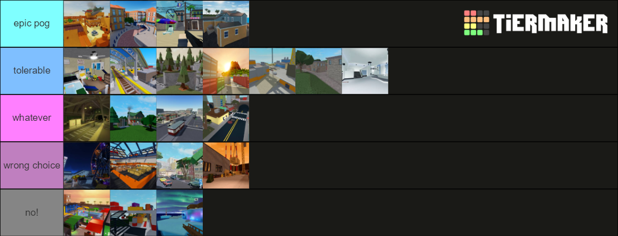 arsenal maps roblox Tier List (Community Rankings) - TierMaker