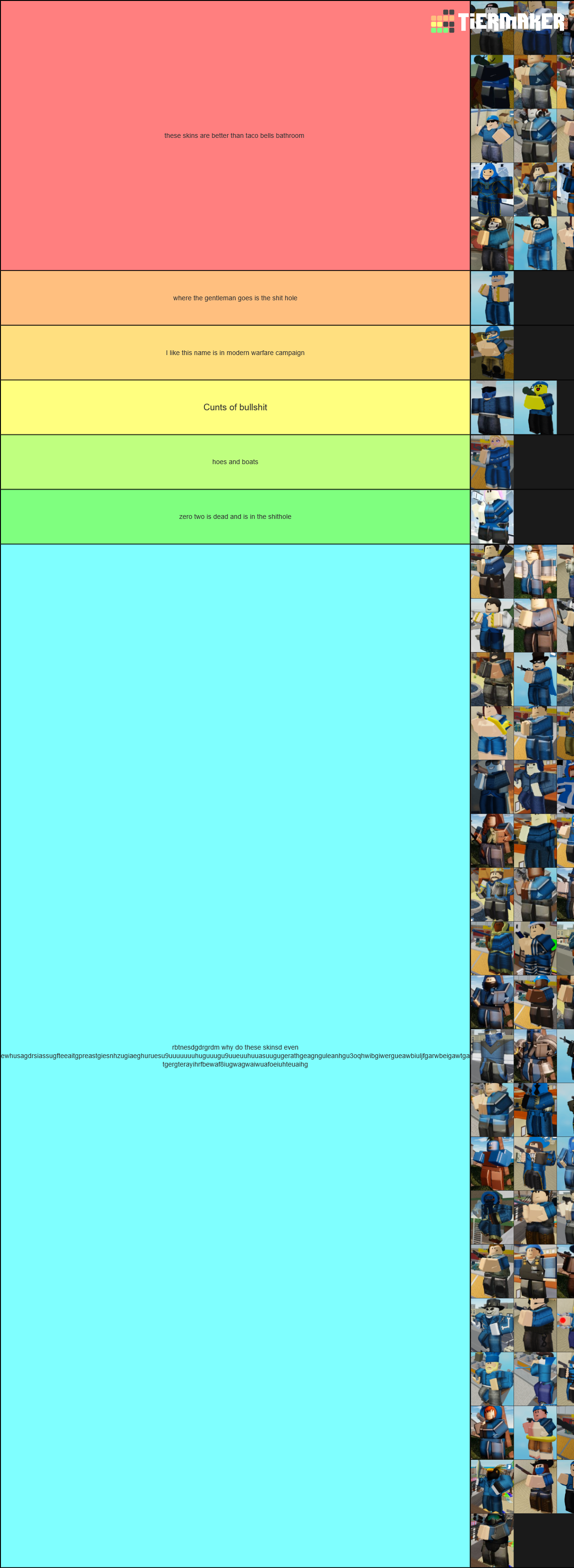 Arsenal skins tierlist by apple Tier List (Community Rankings) - TierMaker