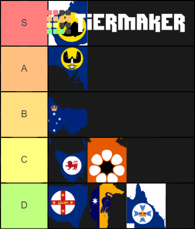 Australia - States & Territories Tier List (Community Rankings) - TierMaker