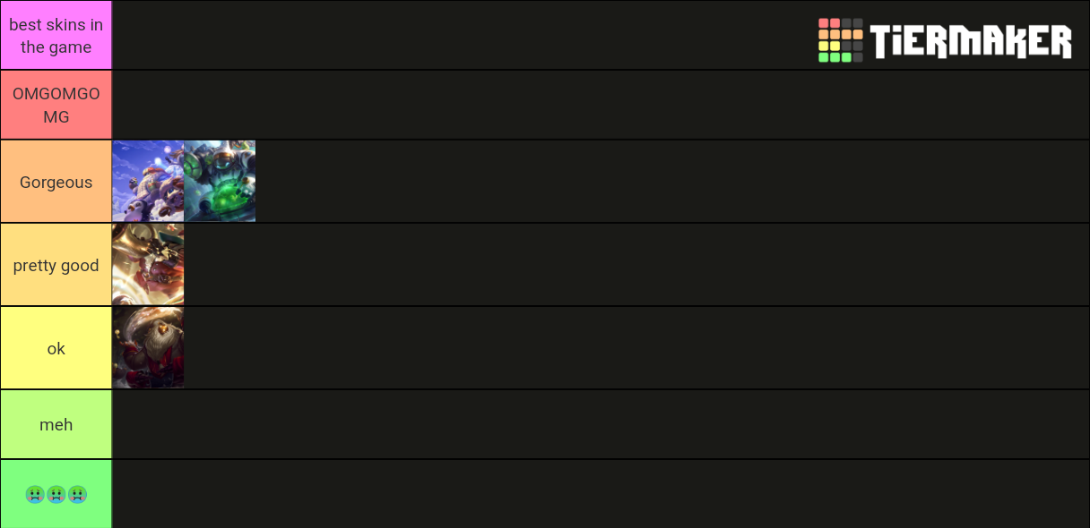 Bard Skins (November 2020) Tier List (Community Rankings) - TierMaker