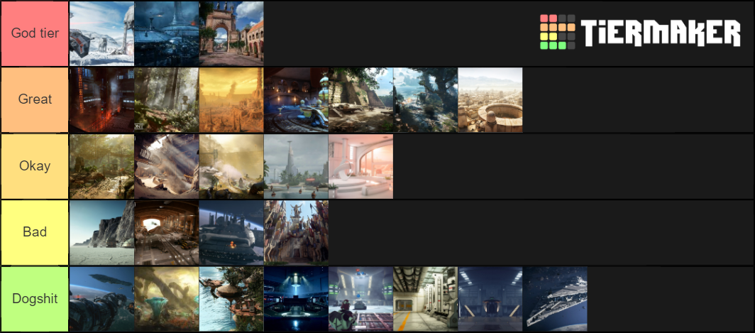 Battlefront 2 maps Tier List (Community Rankings) - TierMaker