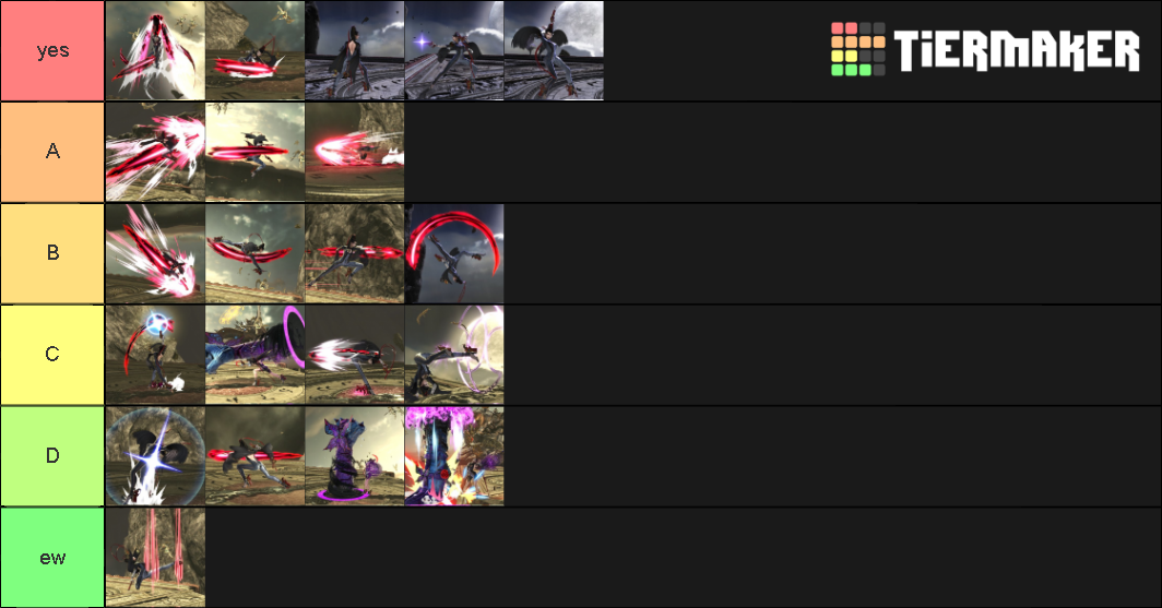 Bayonetta Moveset (SSBU) Tier List (Community Rankings) - TierMaker