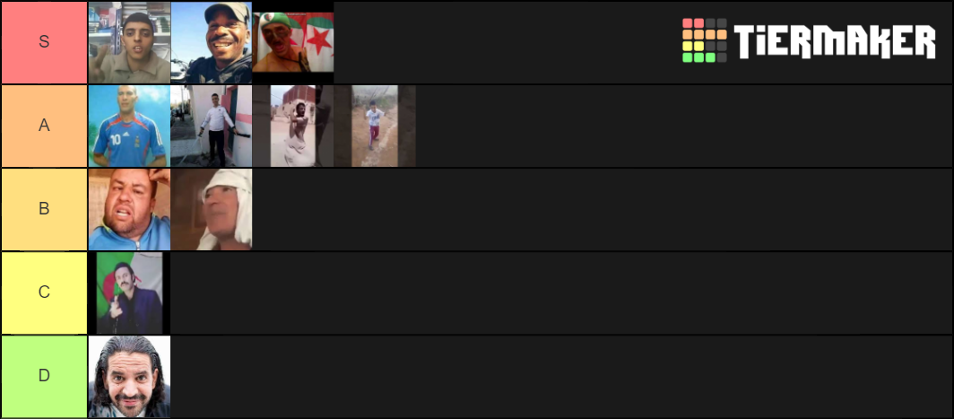 BEST ALGERIAN MEMES CHARACTERS Tier List (Community Rankings) - TierMaker