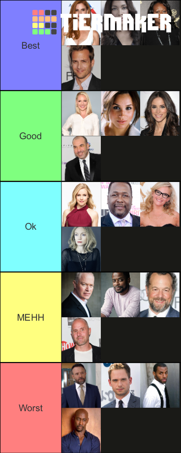 Best and Worst SUITS characters Tier List (Community Rankings) - TierMaker