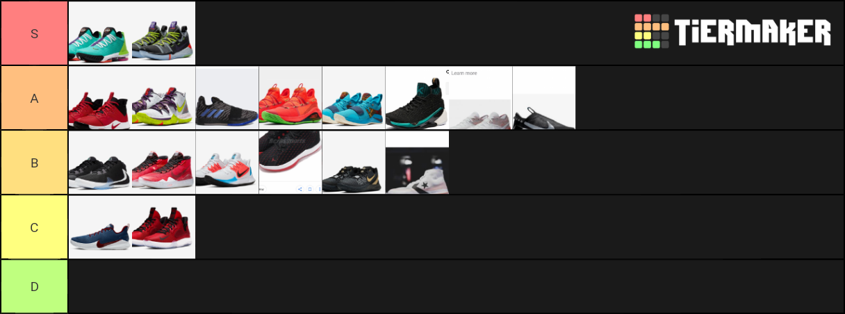 Best basketball shoes Tier List (Community Rankings) - TierMaker