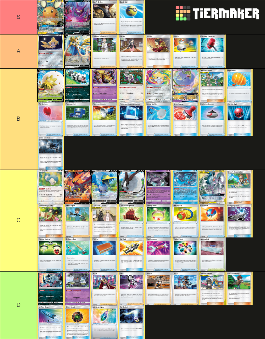 Pokémon TCG Staples in 2020 Tier List (Community Rankings) - TierMaker