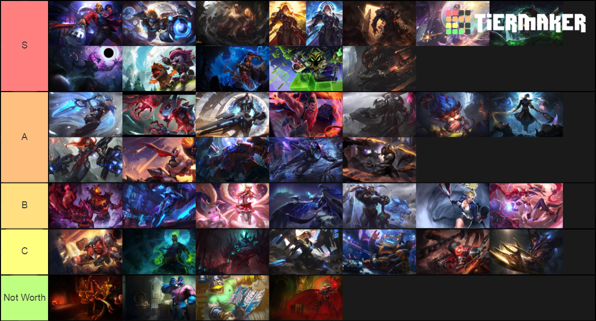 Best Legendary/Ultimate Skins Tier List (Community Rankings) - TierMaker