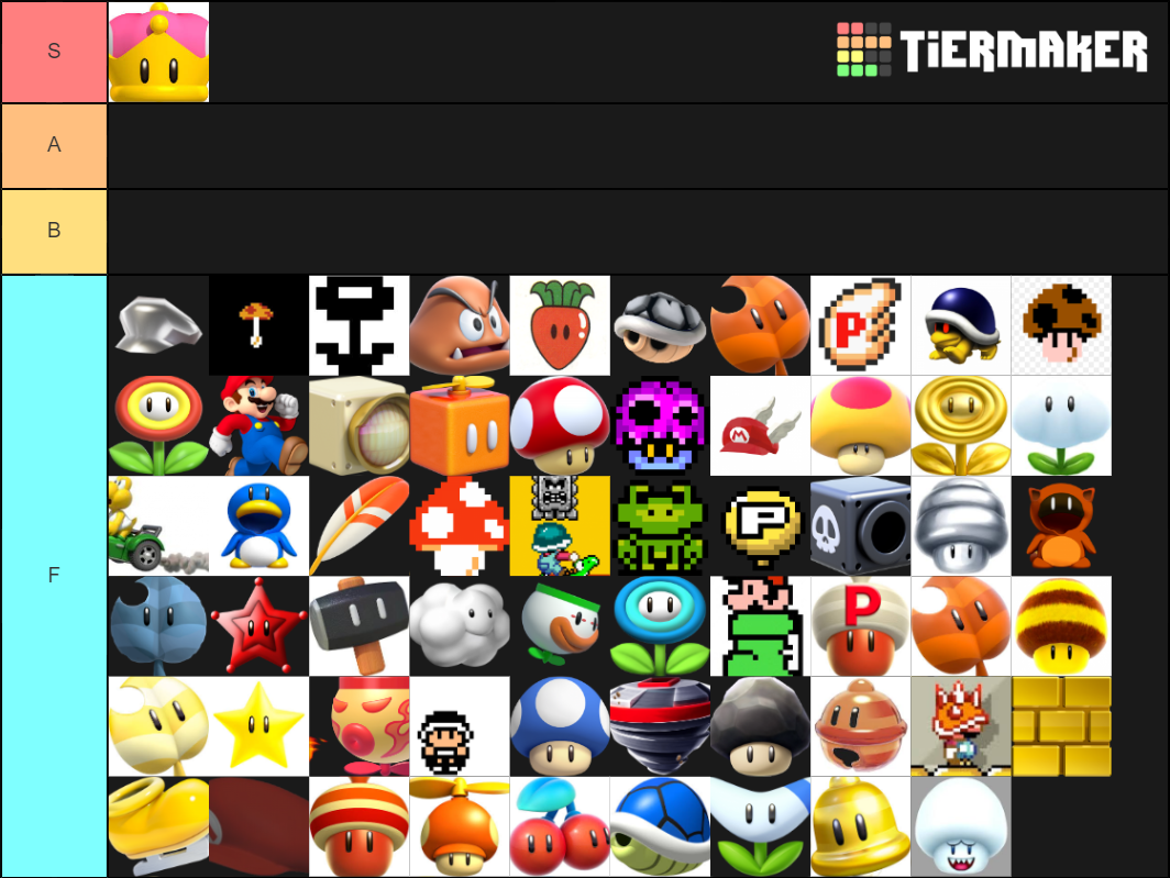 Best Mario Powerups Tier List (Community Rankings) - TierMaker