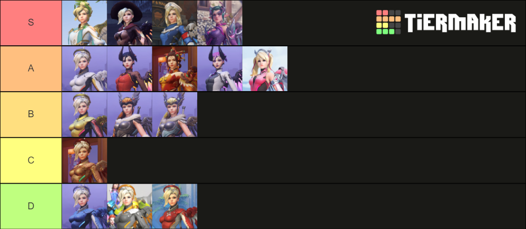 best mercy skins Tier List (Community Rankings) - TierMaker
