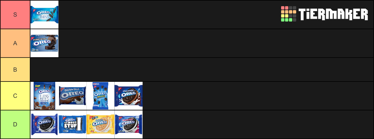BEST OREO FLAVORS Tier List (Community Rankings) - TierMaker
