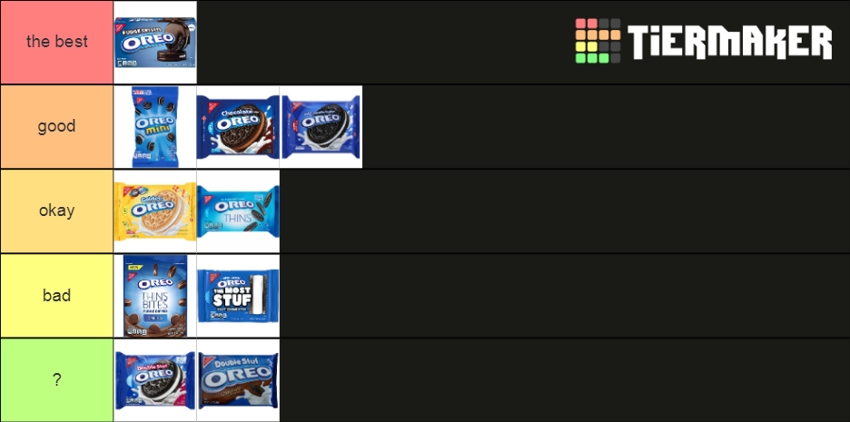 BEST OREO FLAVORS Tier List (Community Rankings) - TierMaker