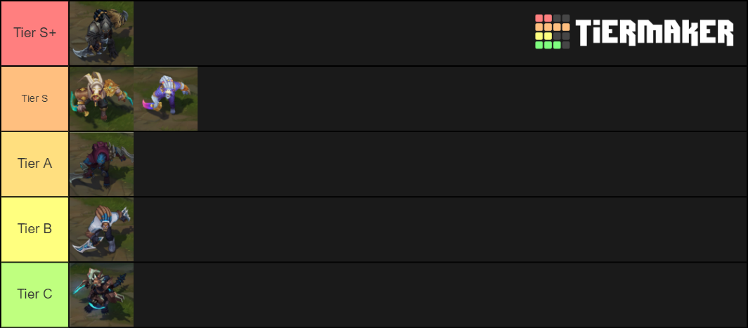 Best Rengar skins Tier List (Community Rankings) - TierMaker