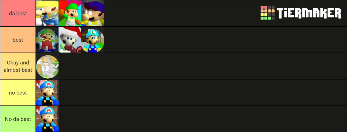 Best SM64 Blooper Maker Tier List (Community Rankings) - TierMaker
