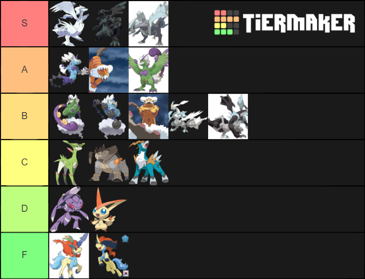 Best Unova Legendary Pokemon Tier List (Community Rankings) - TierMaker