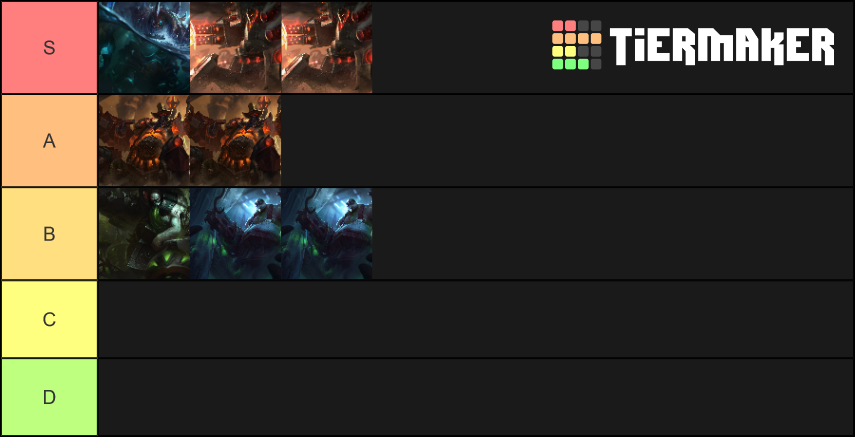 BEST URGOT SKINS Tier List (Community Rankings) - TierMaker BEST URGOT SKINS Tier List (Community Rankings) - TierMaker