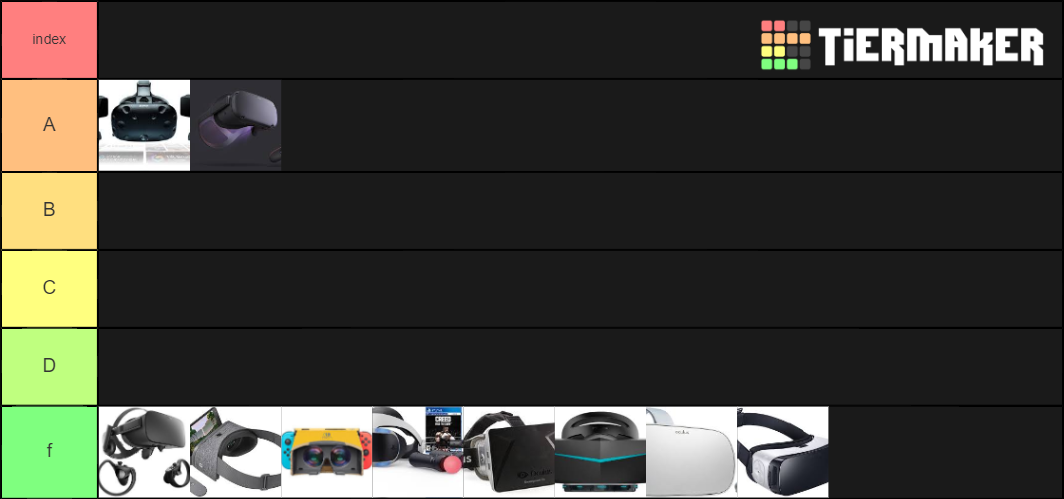 best vr headsets Tier List (Community Rankings) - TierMaker