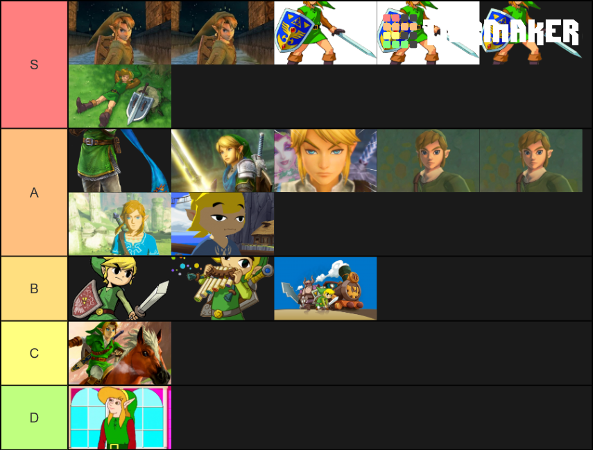 Best Zelda Tier List (Community Rankings) - TierMaker