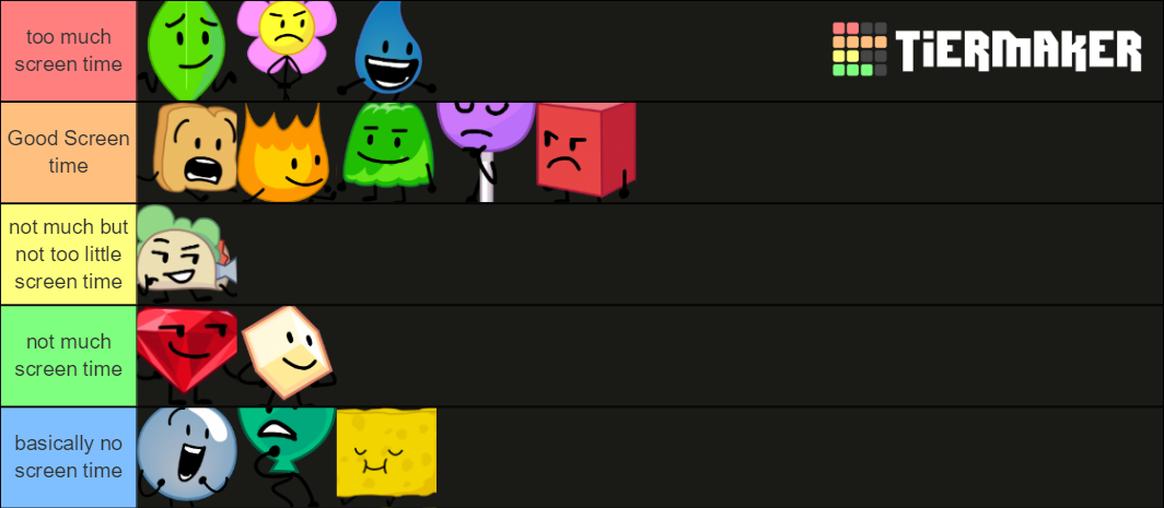 Bfb Split Contestants Only Tier List Community Rankings Tiermaker