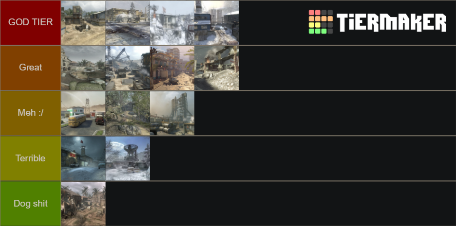 Black Ops 1 maps Tier List (Community Rankings) - TierMaker