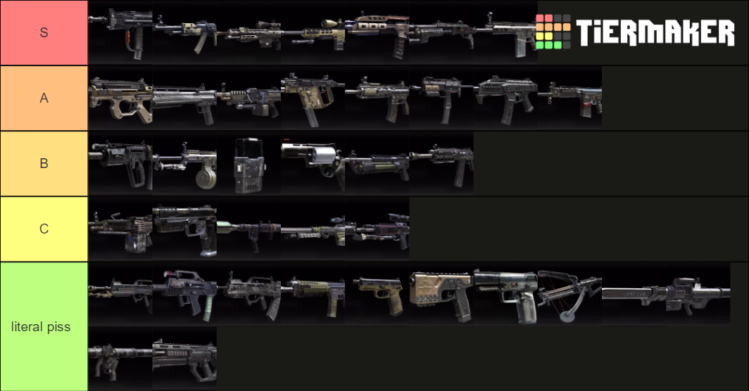 Black Ops 2 Guns Tier List (Community Rankings) - TierMaker