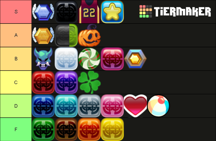 Brawlhalla colors (2020) UPDATED Tier List (Community Rankings) - TierMaker