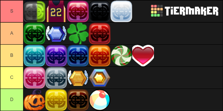 Brawlhalla colors Tier List (Community Rankings) - TierMaker