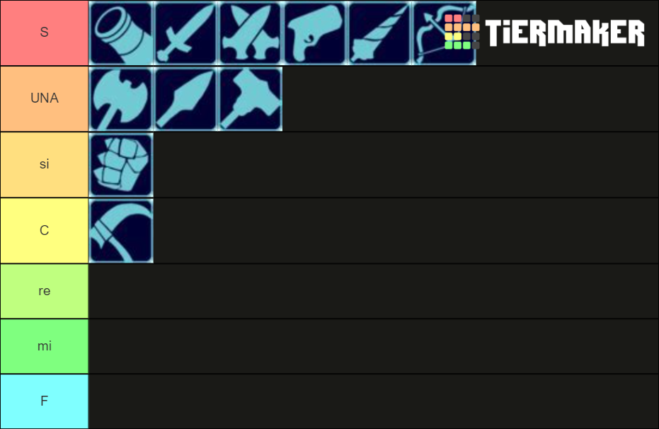 Brawlhalla Weapon Tierlist Tier List (Community Rankings) - TierMaker