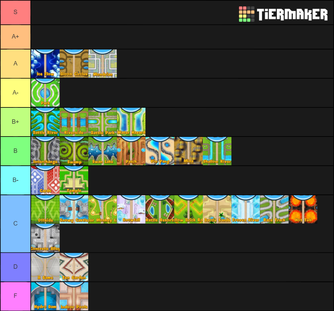 BTD Battles Maps (Mobile Version) Tier List (Community Rankings ... BTD Battles Maps (Mobile Version) Tier List (Community Rankings ...