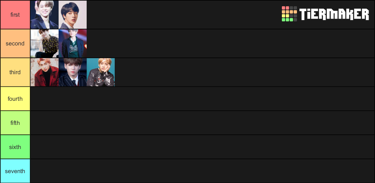 BTS LIST Tier List (Community Rankings) - TierMaker