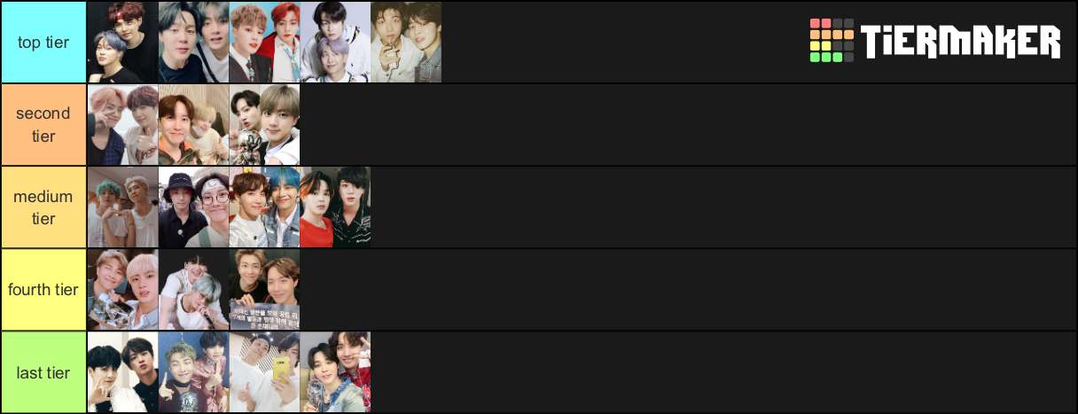 Bts ships Tier List (Community Rankings) - TierMaker